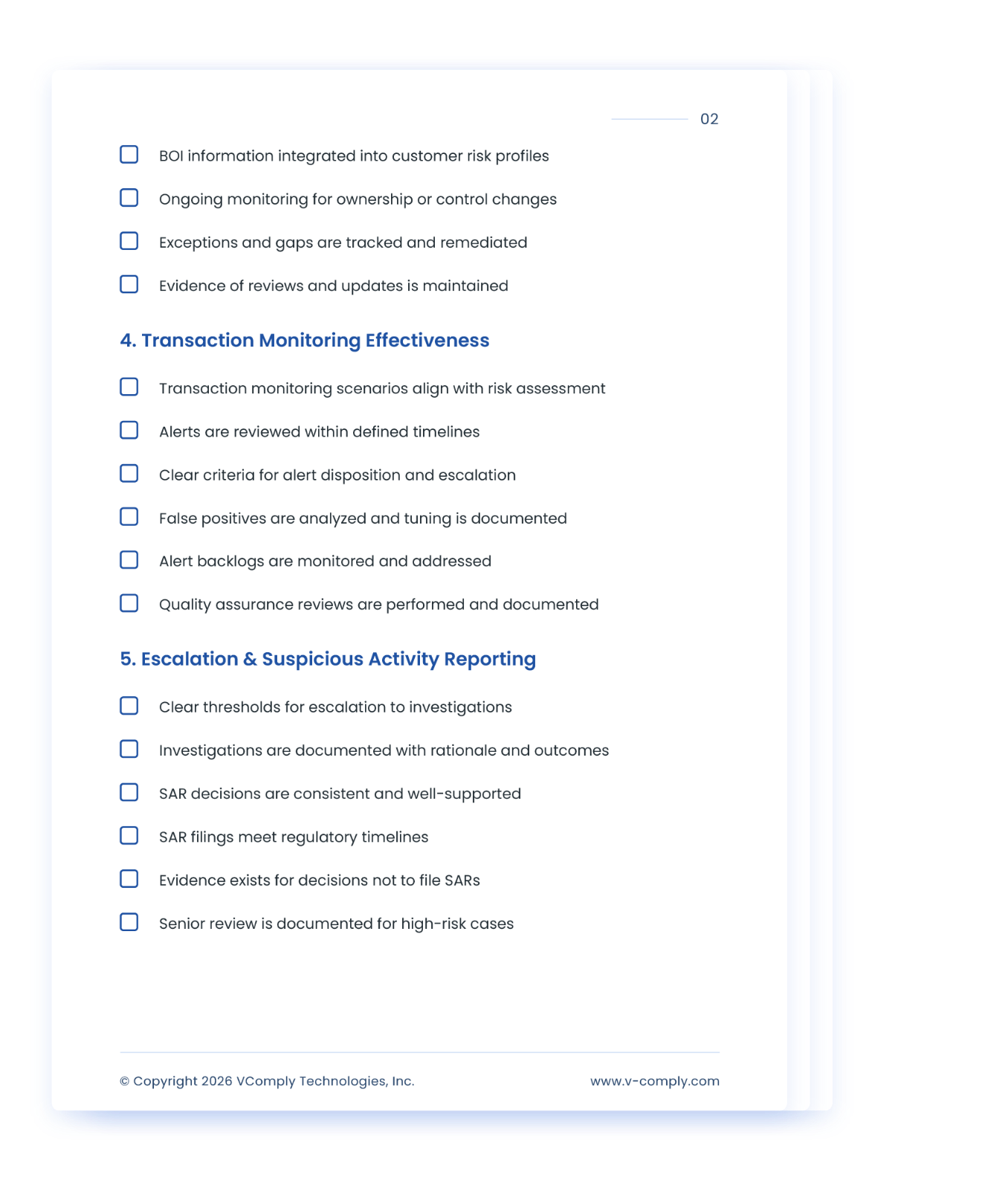 AML Program Effectiveness Checklist | Audit-Ready Compliance